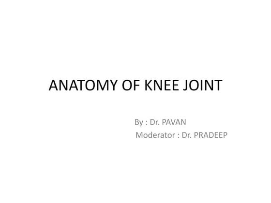 ligaments of the knee joint | PDF