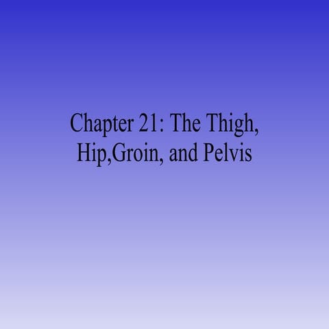 Anatomy of thigh region | PPTX