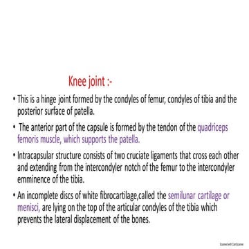 Knee joint | PPT