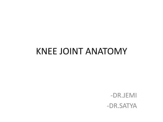 ligaments of the knee joint | PDF