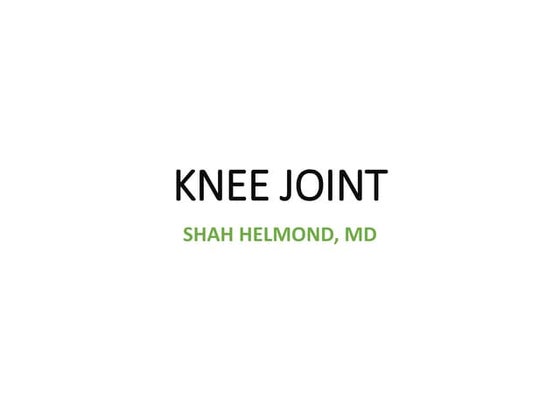 Kinetics of knee joint | PPTX