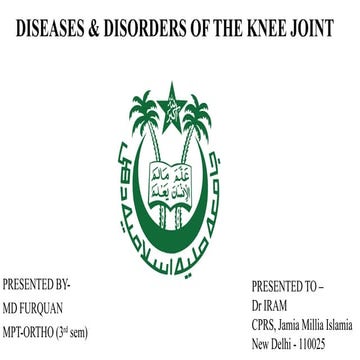 disease and disorders of knee joint .pptx