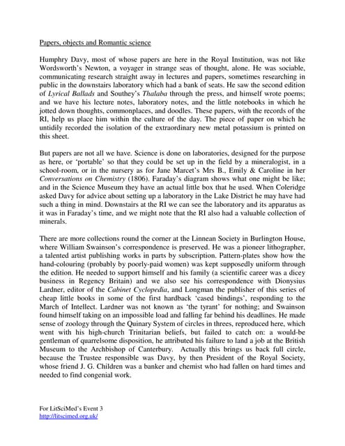 Objects, Literature, and Science | PPT