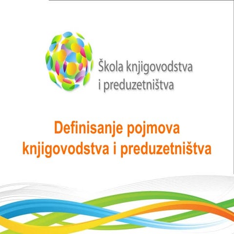 Knjigovodstvo i preduzetnistvo | PPT