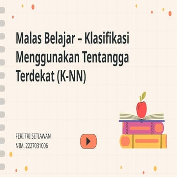 Knn K Nearest Neighbor Percobaan Pptx