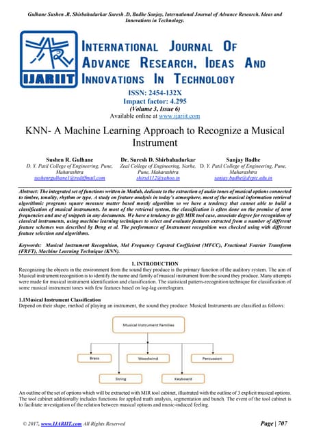 Design And Analysis System Of Knn And Id3 Algorithm For Music Classification Based On Mood