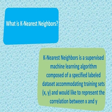 K-Nearest Neighbor(KNN) | PPTX