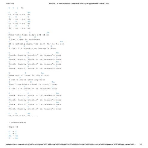 Alipin chords by shamrock @ ultimate guitar | PDF