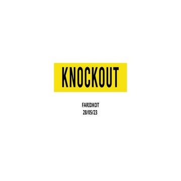 KNOCKOUT PPT EASTWOOD MKT JALANDHAR STORE | PPT
