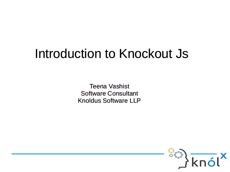 Introduction To Knockout Js
