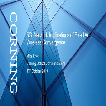 5G and FTTH: The Value of Convergence | PPT