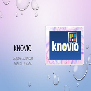 Tutorial de Knovio | PPTX