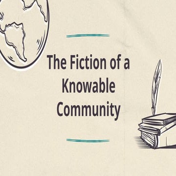 Knowable Community History Rizal Filipino | PPTX
