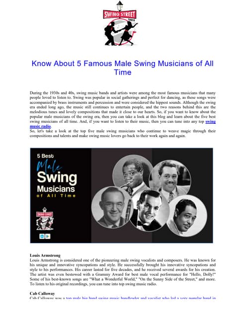 Iconic Swing Music Legends Who Shaped the Genre in the USA.pdf