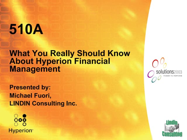 Oracle hfm beginner's guide part i | PDF