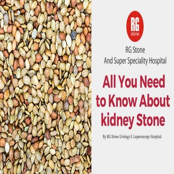 All You Need to Know About kidney Stone - by RG Stone Hospital | PDF