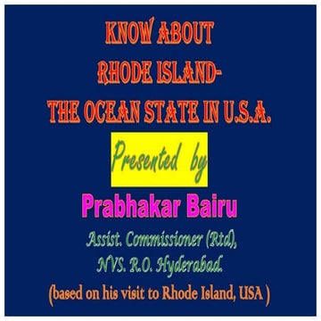 The State of Rhode Island- The Ocean State of U.S.A..pptx
