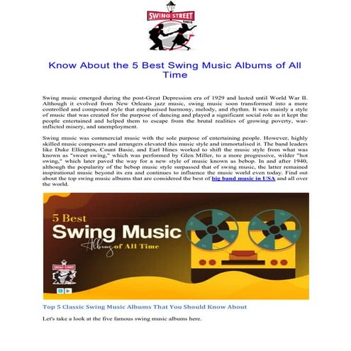 Know About the 5 Best Swing Music Albums of All Time.pdf