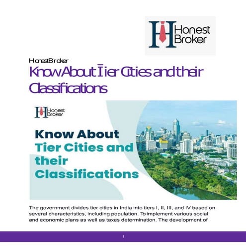 Know About Tier Cities and their Classifications.pptx