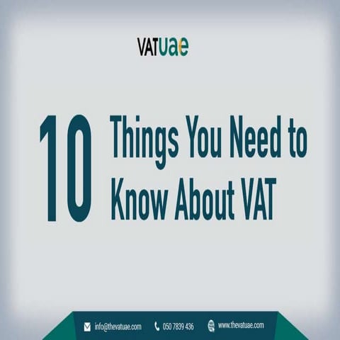 10 important things you know about VAT | PPTX