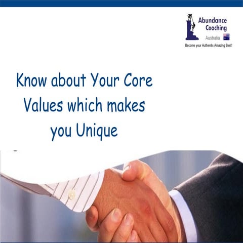 Discover your core values | PDF