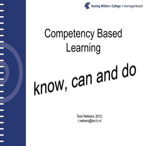 Know Can Do = Competency | PDF