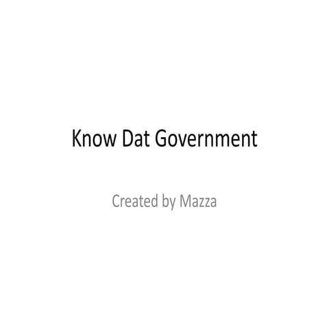 Know dat government | PPT