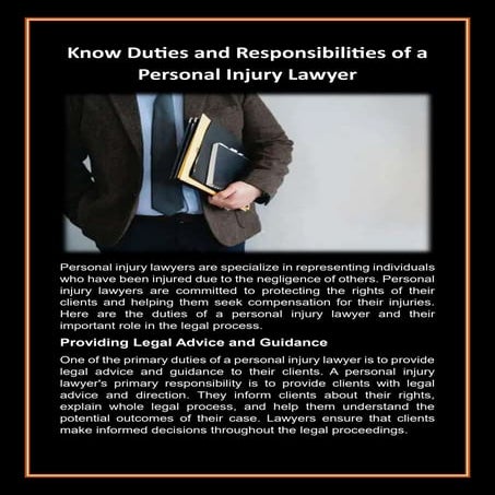 Know Duties and Responsibilities of a Personal Injury Lawyer | DOCX ...