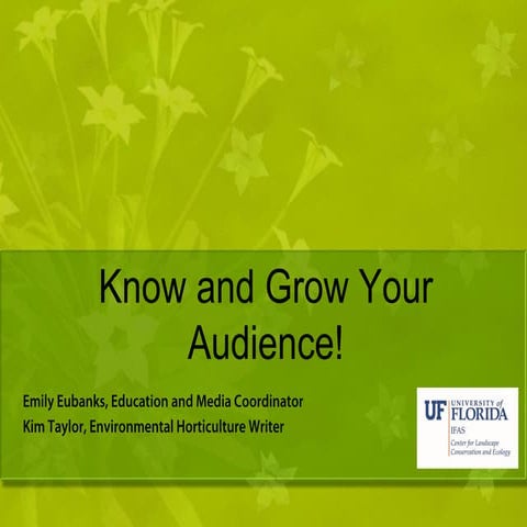Know and grow your audience | PDF