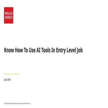 Know How To Use AI In Entry Level Job.pptx