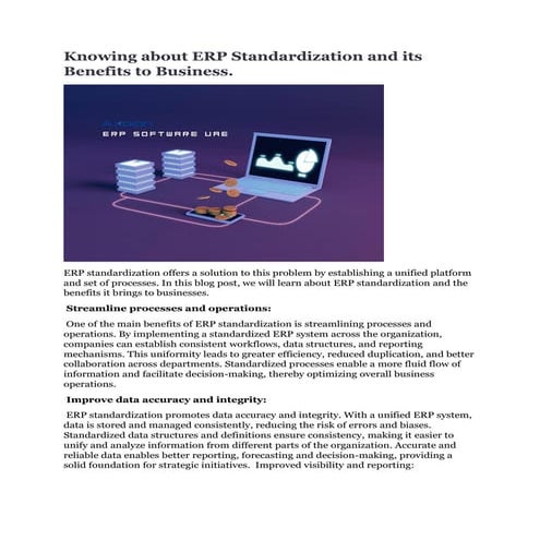 Knowing about ERP Standardization and its Benefits to Business..pdf