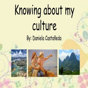 Knowing my culture | PPTX | Education