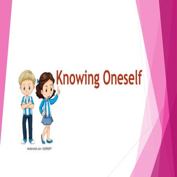 Knowing Oneself_PDEV.pptx | Parenting | Family and Relationships