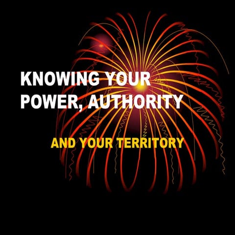 Knowing your power and autority | PPT