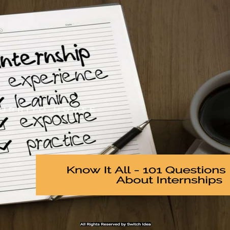 Know it all 101 questions about internships | PDF | Resume Writing and ...