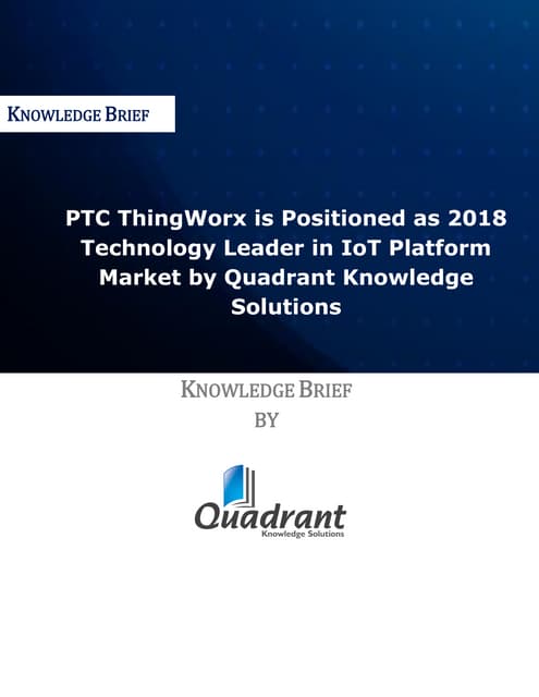 PTC Again Named IoT Leader by Experton Group | PDF