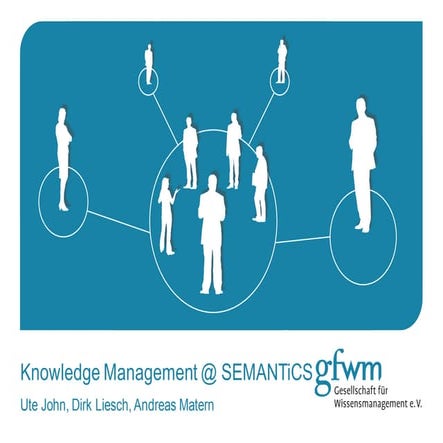 Knowledge Management @ SEMANTiCS | PPT