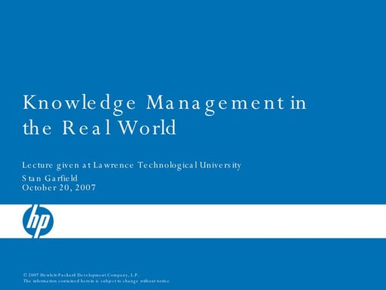 Knowledge Management Process in TCS | PPT