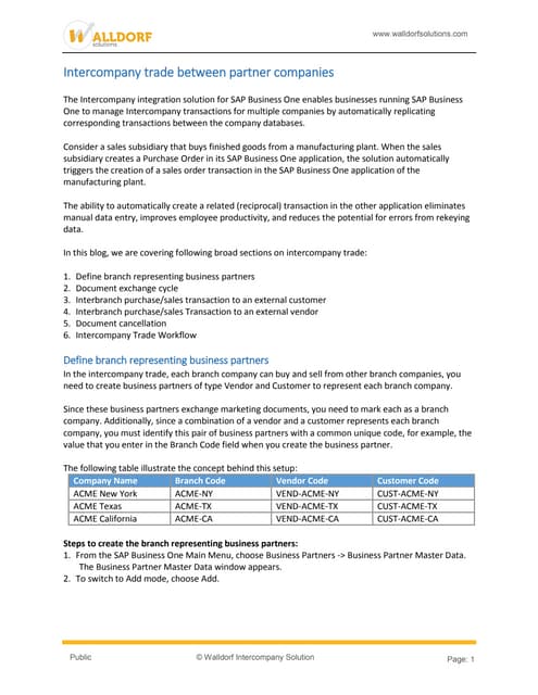 How to set up intercompany billing | DOCX | Business | Business and Finance