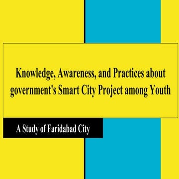 Trends of Urbanisation in Smart City of Faridabad: A Geographical ...