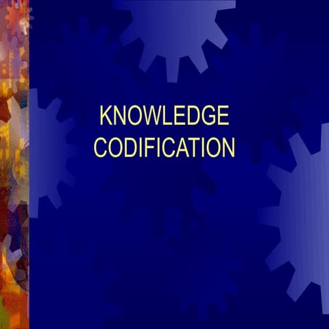Knowledge Codification121pdf Computing Technology And Computing