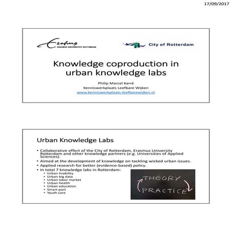 Knowledge coproduction in urban knowledge labs | PDF