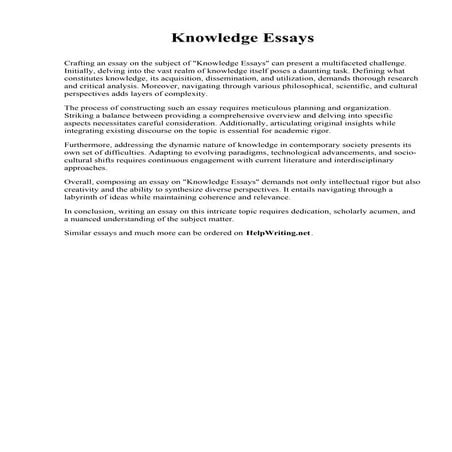 Knowledge Essays.pdf