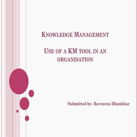 Knowledge management | PPT