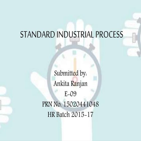 Standard Industrial Process- Knowledge management | PPT