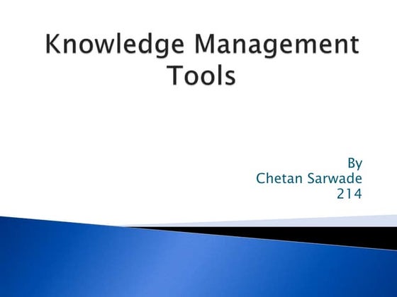 Knowledge Management Process in TCS | PPT