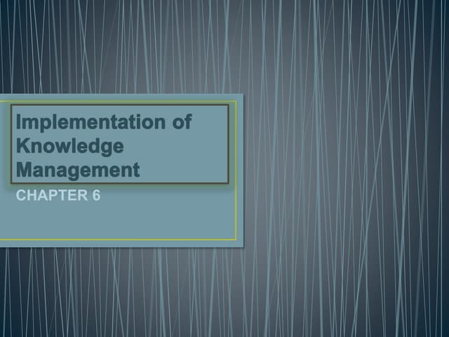 Knowledge management system life cycle | PPT | Business Administration ...