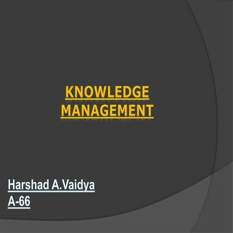 Knowledge management12 | PPTX