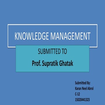 Knowledge Management at HSBC | PPTX