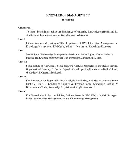 Knowledge Management Models | PPT